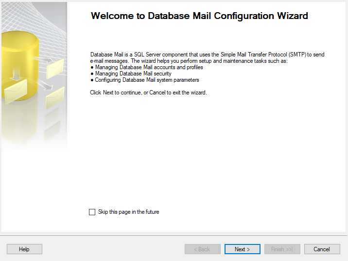 Setting up SQL Server database email – Phil's learning log